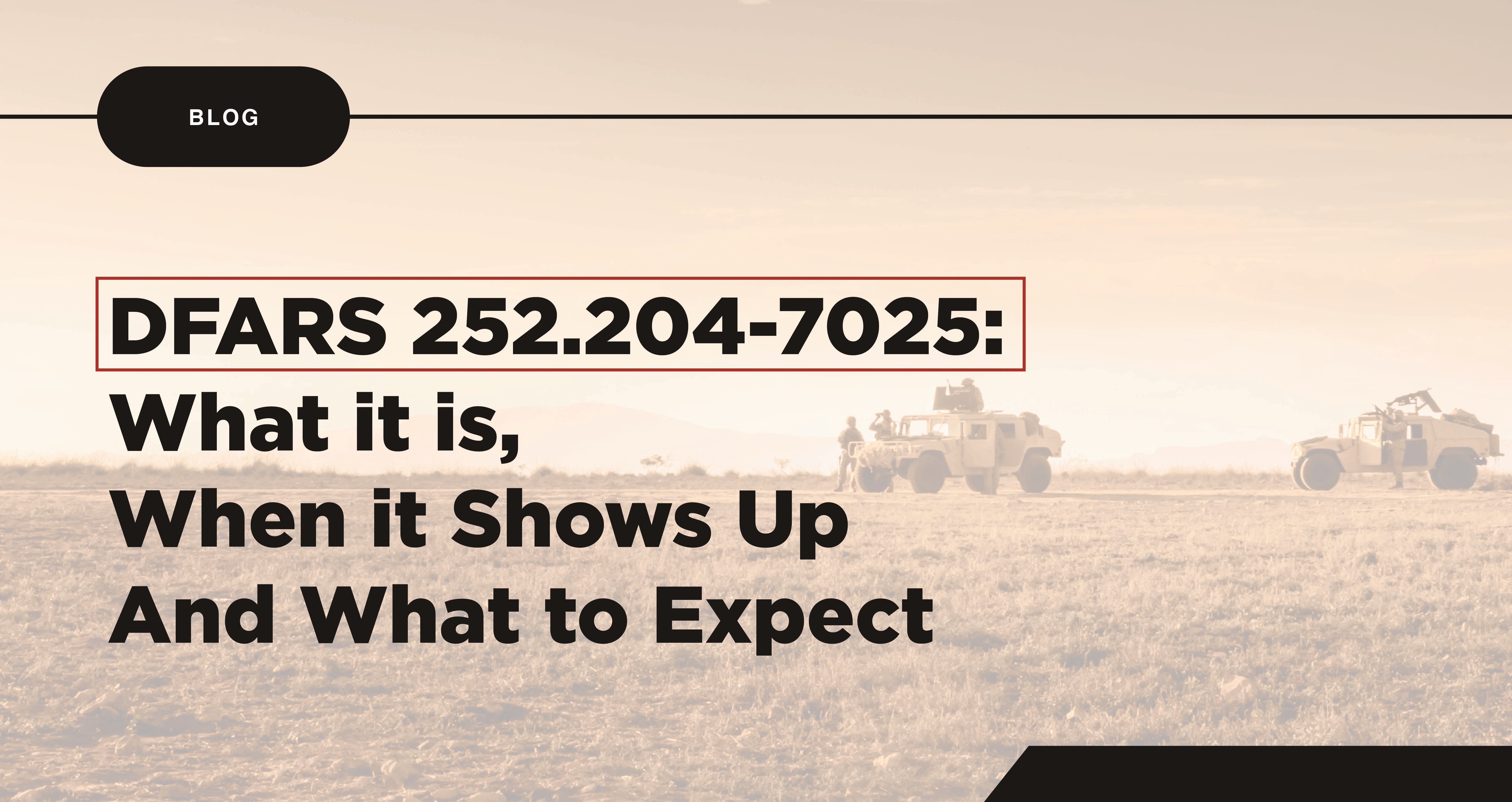 DFARS 252.204-7025: What it is, when it shows up, and what to expect